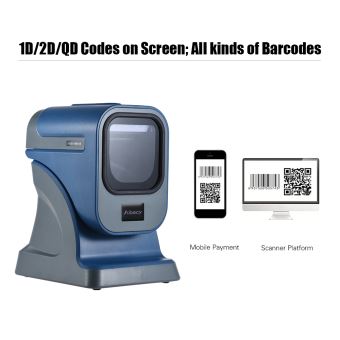 Aibecy Scanner de codes-barres Omnidirectionnel 1D / 2D Présentation ...
