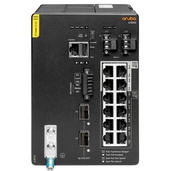 HPE Aruba 4100i - Commutateur - 8 x 10/100/1000 (PoE Class 4) + 4 x 10 ...