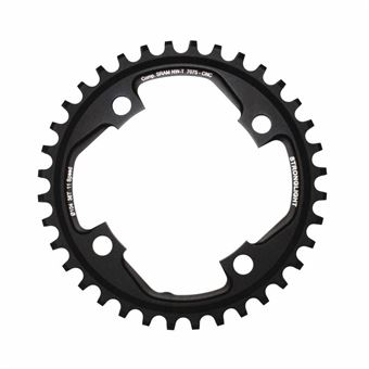 Plateau vtt 4bra mono 36dts d.104 noir alu 7075 stronglight x01 11v. - epaisseur 5mm - Pièce ...