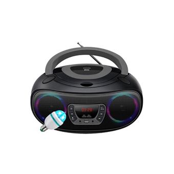 Lecteur de cd denver tcl-212bt grey portable boombox. Radio fm ...