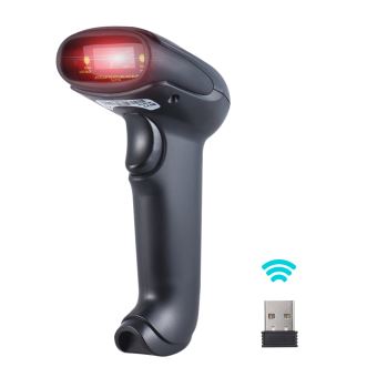 Docooler Scanner sans fil 2.4G Scanner 1D Scanner pour supermarché ...