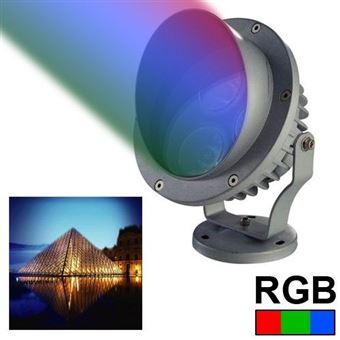 Projecteur Extérieur Spot LED Haute Puissance Multicolore RGB Vert Bleu ...