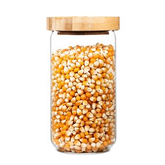 Bocal empilable - Boite de conservation avec couvercle en bambou 580 ml ...