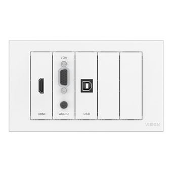 VISION TechConnect TC3 Wall-Mount Faceplate Package - Kit plaque ...