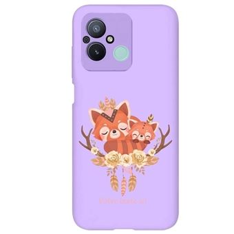 Coque violet Redmi 12C et 11A panda roux personnalisee - Coque et étui ...