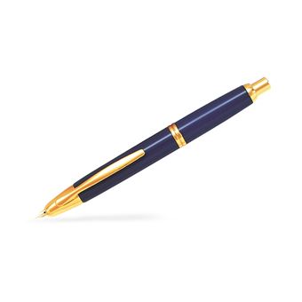 PILOT Stylo plume rétractable Capless finitions dorées bleu plume ...