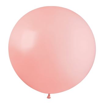 ballon latex géant rond rose bébé 80cm - gemar 329926 - Article et ...