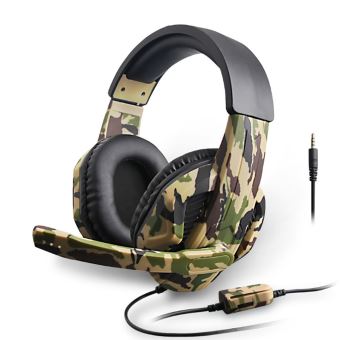 Ecouteurs Gaming Camouflage PS4 PC Gaming with Mic Laptop Phone ...