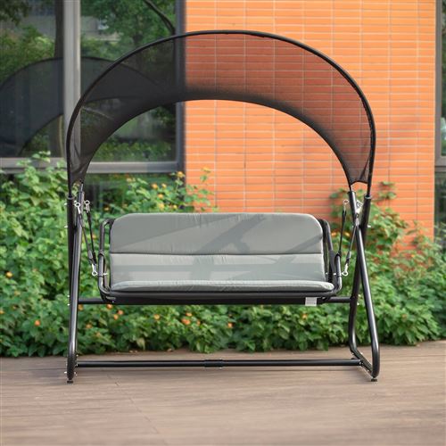 -10€ sur SoBuy® OGS58-HG Luxe Balancelle Design, Balancelle de Jardin 2 ...