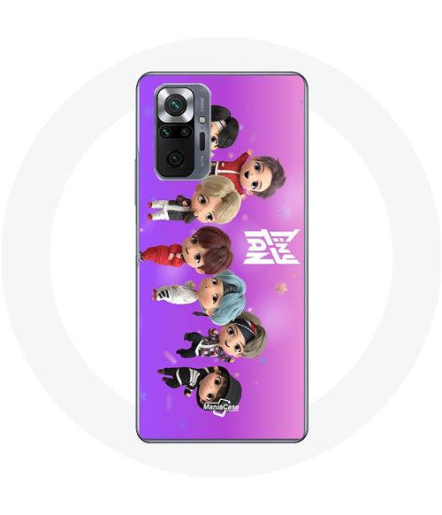 Coque pour Xiaomi Redmi Note 10 Pro BTS TinyTAN Animation Affiche RM ...