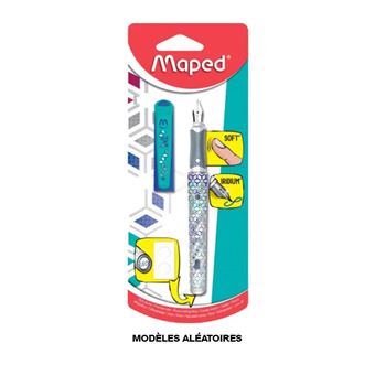 Stylo plume - Pointe moyenne - Rechargeable - Ergonomique - Scolaire ...