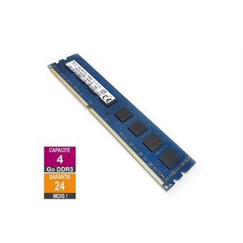 Barrette mémoire 4go ram ddr3 hynix hmt351u6efr8a-pb dimm pc3-12800u 2rx8 - Mémoire RAM - Achat ...