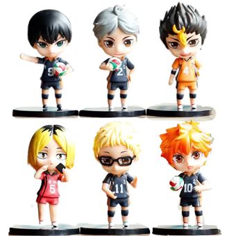 Set de 6 pièces Haikyuu Manga Anime 10cm - Jeu de stratégie - Achat ...
