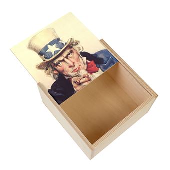 Boite Coffret en Bois - Fabulous - Uncle Sam US Army Etats Unis Vintage ...