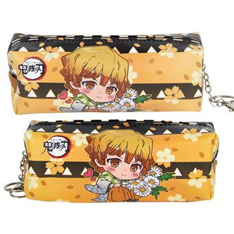 Trousse à crayon Demon Slayer Zenitsu Jaune 18x6.5x7.5cm - Trousse ...