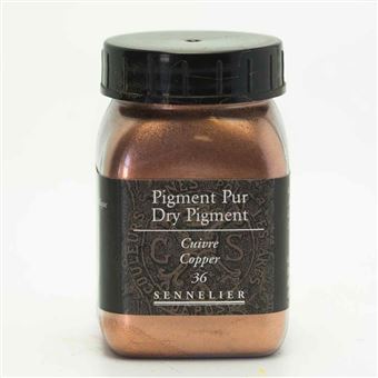 Pigment pour création de peinture - pot 100 g - Cuivre - Autres ...