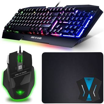 pack clavier souris xb1 xbox one pro-k5 rgb et convertisseur - spirit ...
