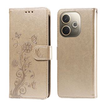 Flip Étui Pour OPPO A5 Pro 5G Cuir Fentes à cartes Fleur Flip GANGXUN ...