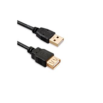 Câble USB Vultech US21202 USB 2.0 1,8 m USB A vers USB A Noir - Câble ...