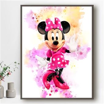 Toile Minnie - 30x40cm - Disney Mickey - Affiche Poster Décoration ...