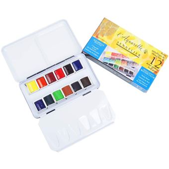 Boîte En Métal De 12 1/2 Godets - Peinture Aquarelle Extra-Fine ...