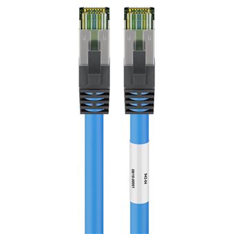 Goobay Cable RJ45 Cat 8.1 S/FTP 25 m (Bleu) - Cable Ethernet RJ45 blinde categorie 8.1 S/FTP 25 ...