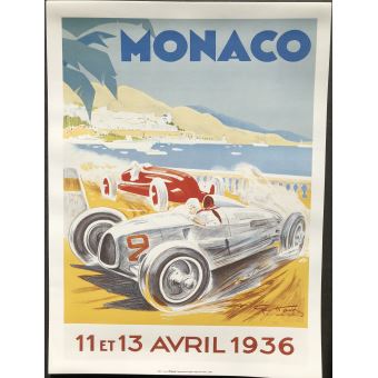 Monaco - Avril 1936 /Géo Ham - 30x40 cm - AFFICHE / POSTER - Achat ...