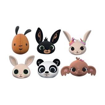Lot de Masques en carton - Bing, Flop, Sula, Pando, Coco et Charlie ...
