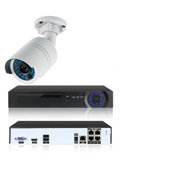 BT SECURITY Kit vidéo-surveillance 4 caméras tube ip ultrahd 4k - 8mp ...