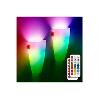 Appliques murales à led intérieures, télécommande moderne pour appliques murales avec ampoule à ...