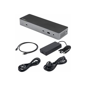 StarTech.com Dock Thunderbolt 3 Compatible Hôte USB-C - Écrans Double 4K 60Hz DP 1.4 ou Double ...