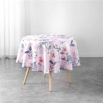 Nappe Ronde Antitache Alissia 180cm Rose - Nappe de table - Achat ...