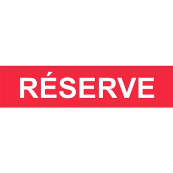 local réserve rouge - 29x7cm - Sticker/autocollant - Autocollant et ...
