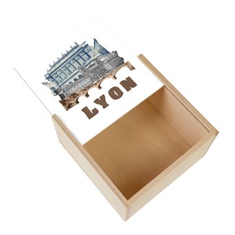 Boite Coffret en Bois - Fabulous - Lyon Collage (11 x 11 x 3,5 cm ...
