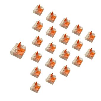 Borne de raccordement à levier 3 entrées (Pack de 20) - SILAMP ...