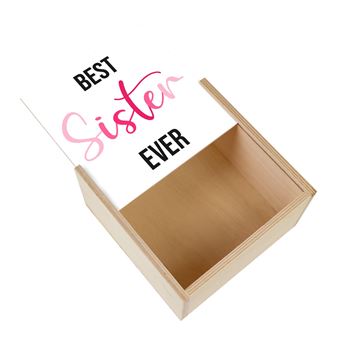 Boite Coffret en Bois - Fabulous - Best Sister Ever Meilleure Soeur ...