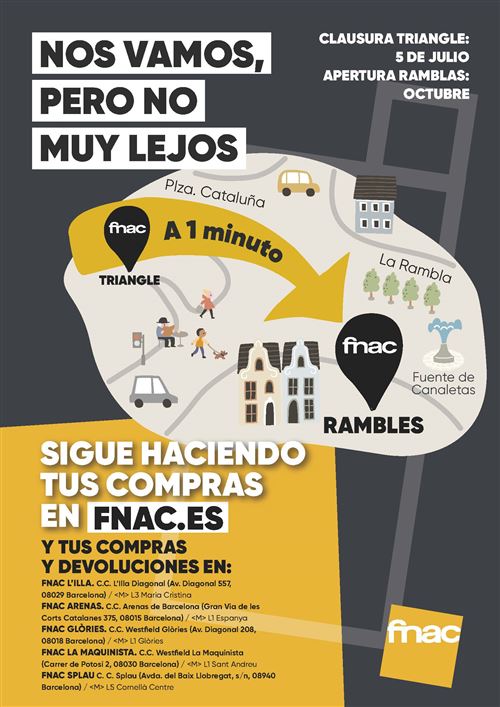 Fnac Triangle se muda para convertirse en el nuevo Fnac Rambles ...