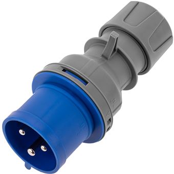 Base de enchufe BeMatik industrial CETAC macho 2P+T 32A 250V IP44 IEC-60309 aerea - Adaptador de ...