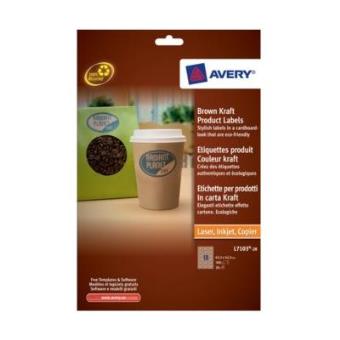 Avery Brown Kraft Product Labels - Etiquetas de impresora - Etiquetas ...
