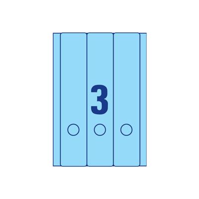 Avery Border Binder Labels, Blue 61 x 297mm (20) - Etiquetas de ...