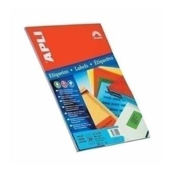 APLI Self-adhesive labels 210 x 297mm Yellow - Etiquetas autoadhesivas ...
