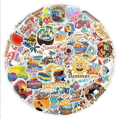 50 stickers para decorar tu habitación Modelo Summer, Decoración y ...