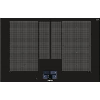 Placa de inducción Siemens EX875KYW1E 4 Zonas 80cm 7400W Negro ...