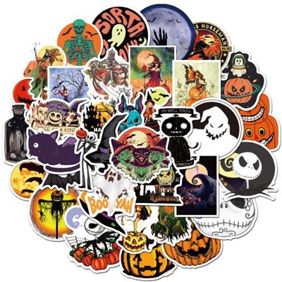 50 stickers para decorar tu habitación Modelo Halloween, Decoración y ...