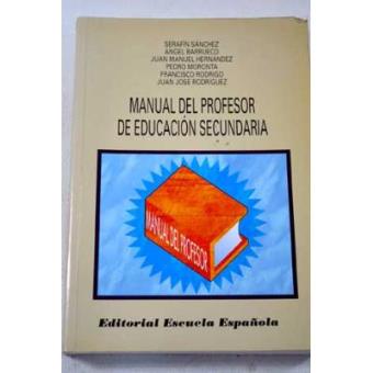 Manual del profesor de Educación Secundaria - -5% en libros | Fnac