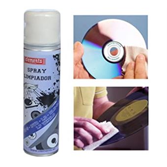 SPRAY LIMPIADOR MULTIFORMATO - CD, DVD, BLURAY, Vinilos - Accesorios ...
