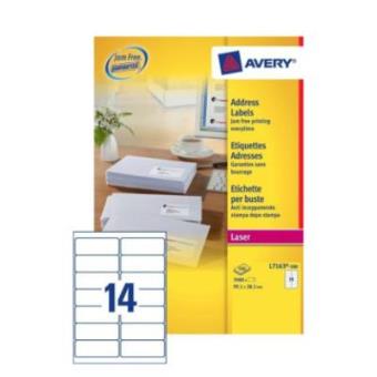 Avery White Address Label - Laser - L7163 - Etiquetas para dirección ...