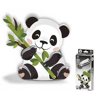 Puzle 3D DAM de cartón con relieve. Diseño de Oso panda. Blanco, Puzzle ...