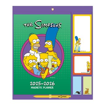Planner Erik Con Iman 2025/2026 The Simpsons - Calendario, horario ...