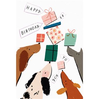 Tarjeta de felicitación Legami Dogs - Para decorar - Los mejores ...